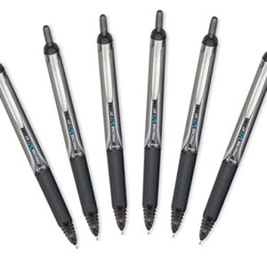 Pilot Precise V7 RT Retractable Rolling Ball Pens, Fine Point, Black Ink, 6 Pack