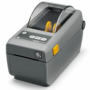 zebra zd410 300 dpi direct thermal only desktop printer – usb and usb host, modular connectivity slot – 2″ print width, 4 ips, monochrome barcode label printer – zd41023-d01000ez ykgav