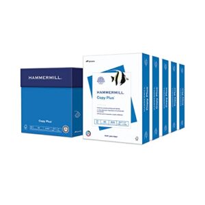 hammermill copy plus 8.5″ x 11″ copy paper, 20 lbs, 92 brightness, 500/ream, 5 reams/carton