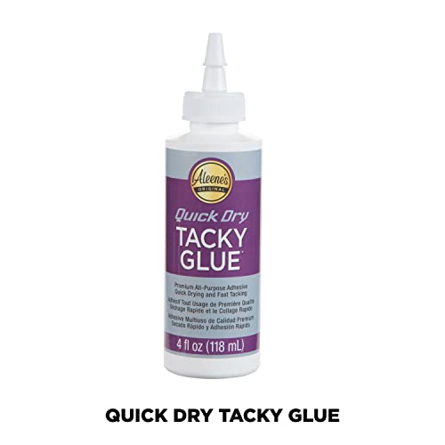 Aleene's Quick Dry Tacky Glue, 4 FL OZ - 3 Pack, Multi