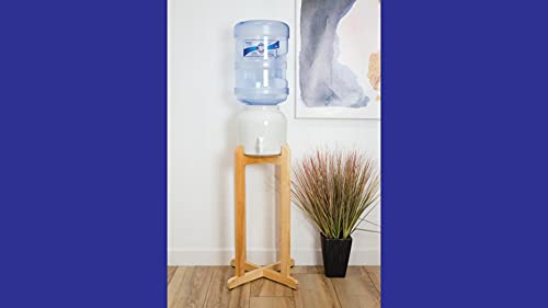 New Wave Enviro Natural Wood Water Dispenser Floor Stand, Natural Wood Finish, Easy Assembly with included hardware Wood 27 inches