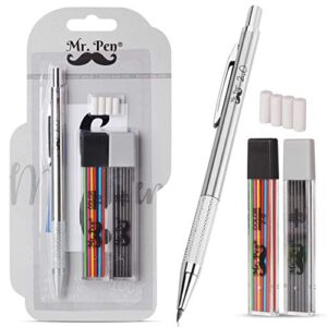 Mr. Pen- Mechanical Pencil, Metal, 2mm, Drafting Pencil, Metal Mechanical Pencils, Drawing Mechanical Pencils, Lead Holder, 2mm Mechanical Pencil, Mechanical Drawing Pencils, Thick Mechanical Pencil