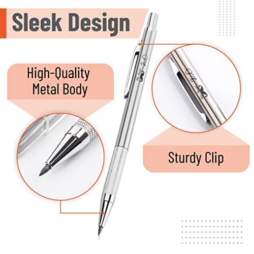 Mr. Pen- Mechanical Pencil, Metal, 2mm, Drafting Pencil, Metal Mechanical Pencils, Drawing Mechanical Pencils, Lead Holder, 2mm Mechanical Pencil, Mechanical Drawing Pencils, Thick Mechanical Pencil