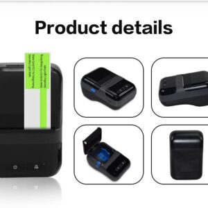 Barcode Thermal Printer Bluetooth 58mm bar Code Label Wireless Portable Handheld Thermal Label Printer 2 inch Free APP iOS Android PC