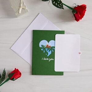 Lovepop “I Lava You” Pop Up Card, 5x7 - 3D Greeting Card, Card for Mom & Dad, Pop Up Anniversary Card for Wife & Husband, Love Card