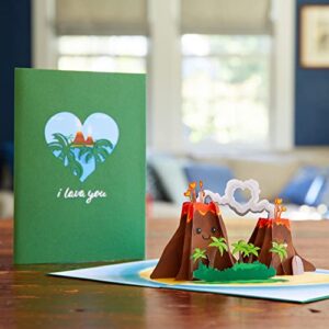 Lovepop “I Lava You” Pop Up Card, 5x7 - 3D Greeting Card, Card for Mom & Dad, Pop Up Anniversary Card for Wife & Husband, Love Card