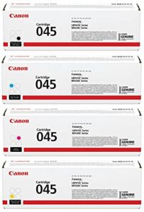 canon crg-045 4-color complete toner cartridge set