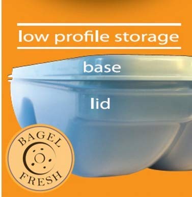 Bagel Fresh Container (1 Count, Holds 6) Fresh Bagel Keeper & Airtight Container for Bread Storage - Bagel Saver Container - Eco Friendly, Reusable Bagel Storage Container