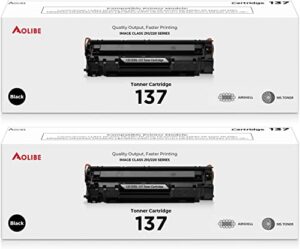 137 toner cartridge 2 packs compatible for canon 137 black toner cartridge, use for canon imageclass mf232w, mf242dw, mf212w, mf216n, mf217w, mf244dw, mf247dw, mf249dw, mf227dw, mf229dw laser printers