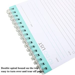 To Do List Notepad Daily Planner Notepad 60 Tear Papers with Checklist, 8 x 11 Inch Work Personal Writing Pad. 2 -pack