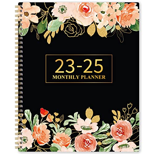 2023-2025 Monthly Planner/Calendar - 2 Year Monthly Planner 2023-2025, July 2023 - June 2025, 9" x 11", Planner with Monthly Tabs, Flexible Cover, Two-Side Pocket, Perfect Organizer