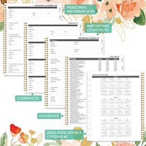 2023-2025 Monthly Planner/Calendar - 2 Year Monthly Planner 2023-2025, July 2023 - June 2025, 9" x 11", Planner with Monthly Tabs, Flexible Cover, Two-Side Pocket, Perfect Organizer