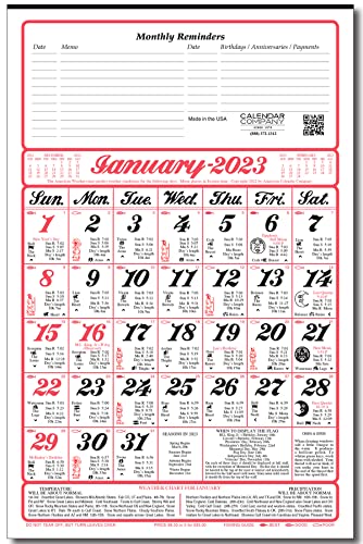 2023 America's Original Almanac Calendar