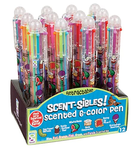 Raymond Geddes Scent-Sibles 6-Color Multicolor Pen Set With Scented Ink (Pack of 12)