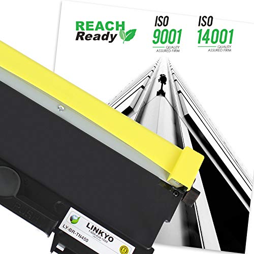 LINKYO Compatible Toner Cartridge Replacement for Brother TN450 TN-450 TN420 (Black, High Yield)