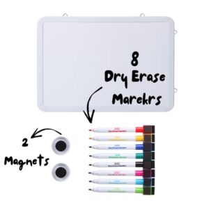 Mr. Pen- Dry Erase Whiteboard, 12.5" X 9.5", Small White Board, Dry Erase Board, Whiteboard with 8 Dry Erase Markers, Small Dry Erase Board, Whiteboard, White Board Dry Erase, Magnetic Dry Erase Board