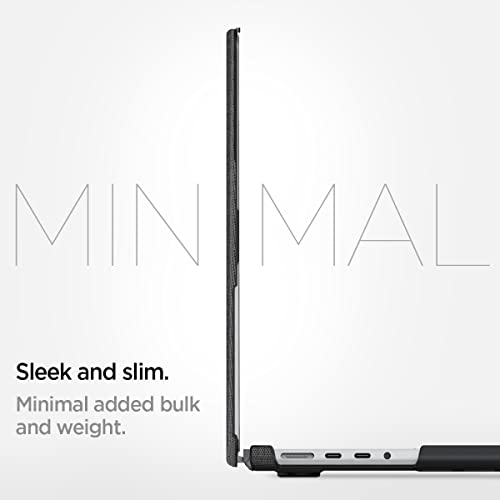 Spigen Urban Fit Designed for MacBook Pro 16 inch Hard Shell Case A2780 / A2485 with M2 Pro / M2 Max Chip / M1 Pro / M1 Max Chip (2023/2021) - Black