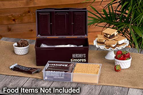 Hershey's S'mores Caddy | For S'mores on the Go | Store All the Essentials for Making S'mores | Perfect for Camping, Picnics, and Tailgating | Removable Tray and Carrying Handle | 00262HSY