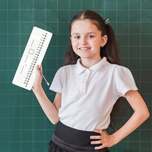 Dry Erase Number Line Board 4”x12” Inch Lapboard Double Sided White Board Featuring 0-10 Number Line On One Side 0-20 On The Other for Students Desk