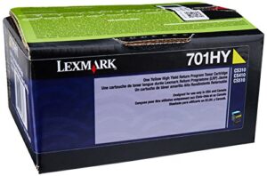 lexmark 70c1hy0 yellow high yield return program toner