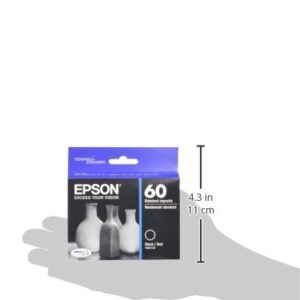 EPSON T060 DURABrite Ultra -Ink Standard Capacity Black -Cartridge (T060120-S) for select Epson Stylus Printers