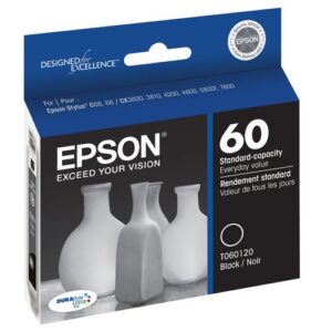 EPSON T060 DURABrite Ultra -Ink Standard Capacity Black -Cartridge (T060120-S) for select Epson Stylus Printers