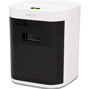 GoECOlife GMW103P Limited Edition 10-Sheet Limited Edition High Security Microcut Paper Shredder - White DIN Level P-4