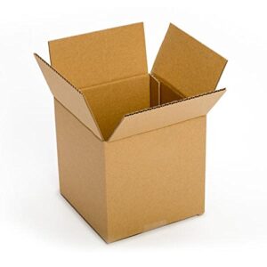 pratt pra0410 100% recycled corrugated cardboard box, 8″ length x 8″ width x 8″ height, kraft