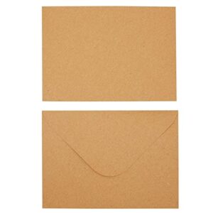 4x6 Kraft Paper Envelopes for Invitations, Baby Shower, Birthday Party, Wedding, Brown A6 (50 Pack)