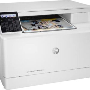 HP Laserjet Pro MFP M182nw Wireless All-in-One Laser Printer, Print Scan Copy Fax, 17ppm, 600x600DPI, 150-Sheet, 2-Line LCD with Numeric keypad, White, Durlyfish