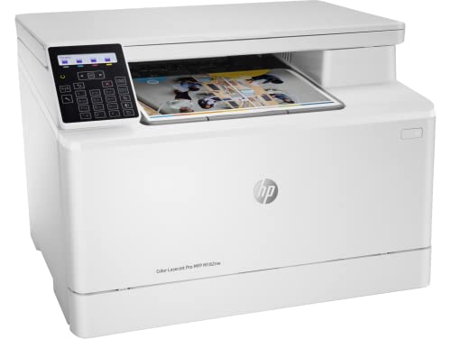 HP Laserjet Pro MFP M182nw Wireless All-in-One Laser Printer, Print Scan Copy Fax, 17ppm, 600x600DPI, 150-Sheet, 2-Line LCD with Numeric keypad, White, Durlyfish