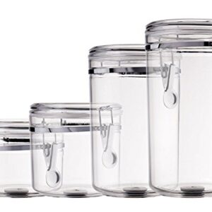 Bellemain 4 Piece Airtight Acrylic Canister Set, Food Storage Container