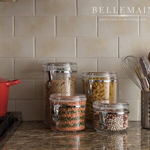 Bellemain 4 Piece Airtight Acrylic Canister Set, Food Storage Container