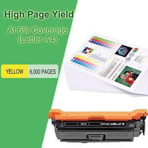 HP 507A Black,Cyan,Yellow,Magenta Toner Cartridge （4 Pack） Works with HP Laserjet Enterprise 500 Color M551, HP Laserjet Enterprise 500 Color MFP M575, HP Laserjet Pro 500 Color MFP M570 Series