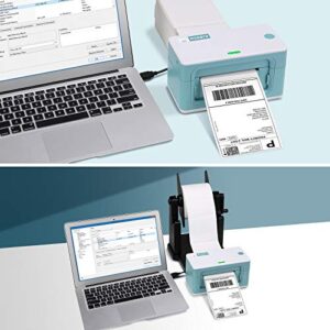 MUNBYN Blue Label Printer, 150 mm/s Thermal Shipping Label Printer for Shipping Packages, Compatible with UPS, USPS, FedEx, Industrial Label Makers