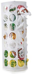 grocery bag storage holder – this large capacity bag dispenser will neatly store plastic shopping bags and keep them handy for reuse. access holes make adding or retrieving bags simple and convenient.