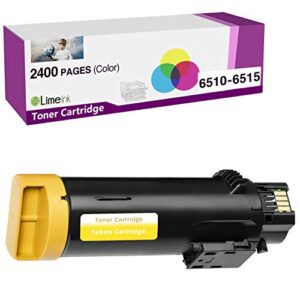 limeink 1 yellow compatible high yield laser toner replacement cartridges for xerox phaser 6510 workcentre 6515 printer 6515/dn 6515/dni 6510/dn dni