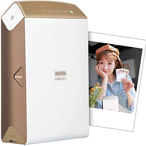 XWWDP Mini Portable Printer, Home Office Photo Printing Equipment (Color : White-Fruit peach5)