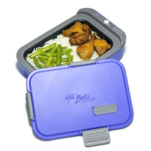 hot bento – self heated lunch box and food warmer – battery powered, portable, cordless, hot meals for office, travel, school, jobsite, picnics, outdoor recreation, kitchen meal prep