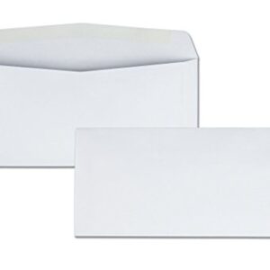 Quality Park #10 Envelopes, 4-1/8 x 9-1/2 Inches, 24 lb White, Gummed, 500 per Box (QUA90020)