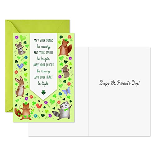 Hallmark Pack of St. Patricks Day Cards, Festive Critters (10 Cards and Envelopes)