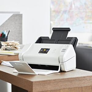 Brother Wireless High-Speed Desktop Document Scanner, ADS-2700W, Touchscreen LCD, Duplex Scanning