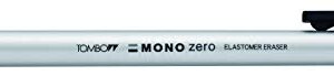 Tombow Holder Eraser, Mono Zero Round Shapre Silver (EH-KUR04)