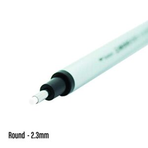 Tombow Holder Eraser, Mono Zero Round Shapre Silver (EH-KUR04)