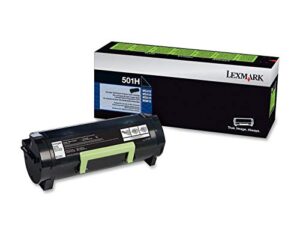 lexmark 501h (50f1h00) high yield black toner cartridge for ms310, ms410