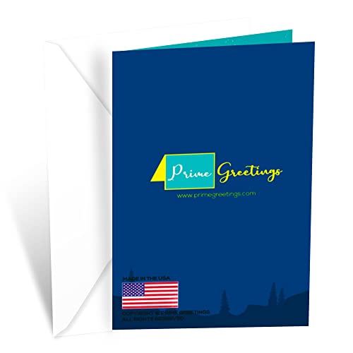 Birthday Card For Grandson | Made in America | Eco-Friendly | Thick Card Stock with Premium Envelope 5in x 7.75in | Packaged in Protective Mailer | Prime Greetings