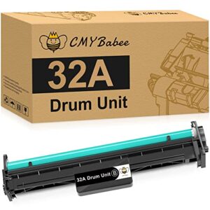 cmybabee compatible drum unit replacement for hp 32a cf232a drum for hp pro m203dw m148dw m227fdw m118dw m148fdw m227fdn printer (black, 1 pack)