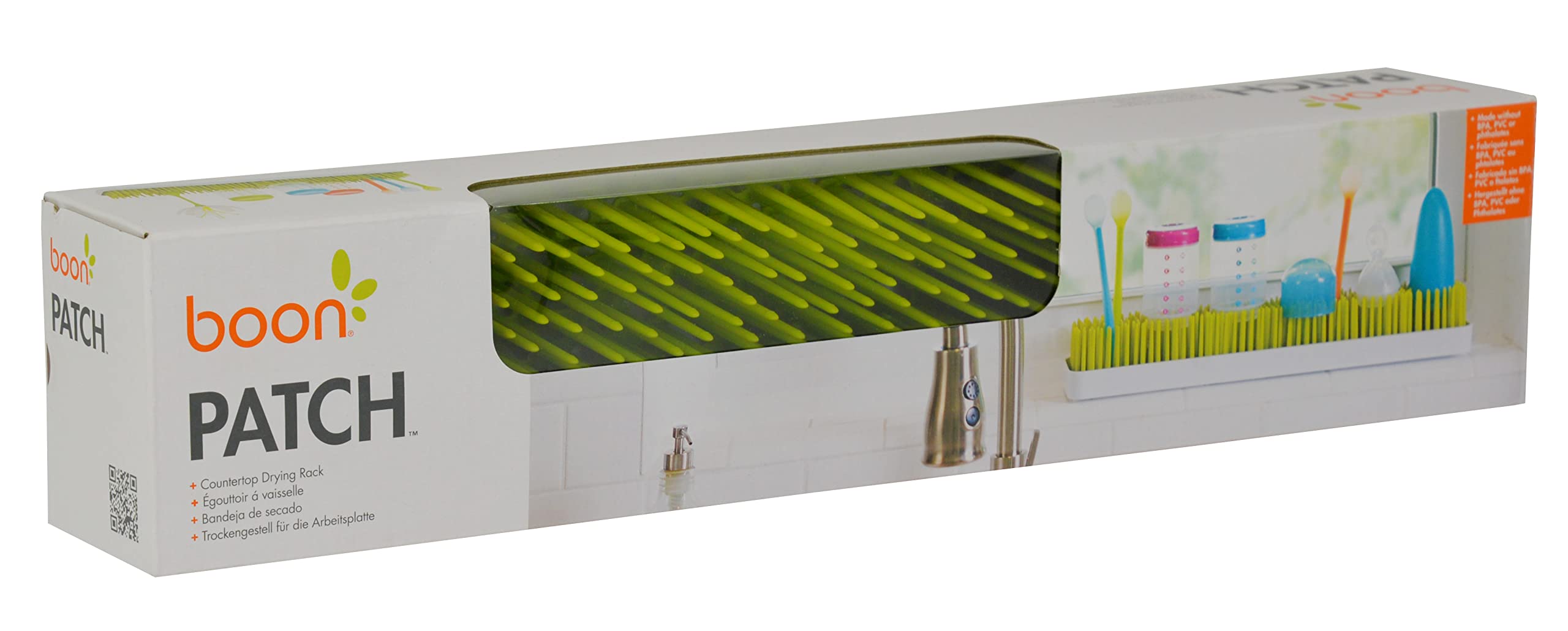 Boon Patch Countertop Drying Rack, Green