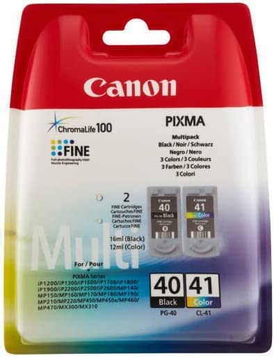 PG-40 / CL-41 Multi Pack, 2 Ink cartridges, Blister with Security