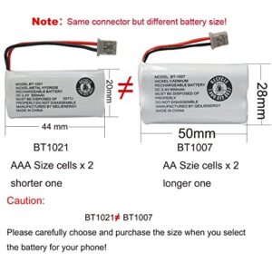 GEILIENERGY BT-1007 Cordless Phone Battery Compatible with Uniden BT1007 BT904 BT-904 BT1015 BT-1015 BBTY0651101 BBTY0460001 BBTY0510001 BBTY0624001 BBTY0700001 HHR-P506 HHR-P506A(3-Pack)